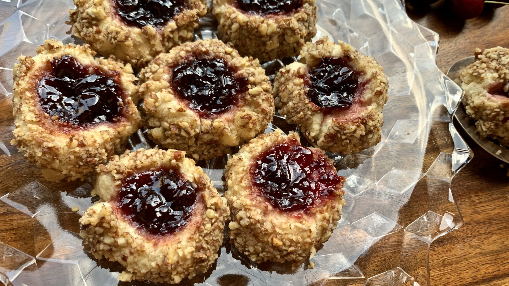 Pecan Thumbprints with Cherry Jam – Preserving Good Stock