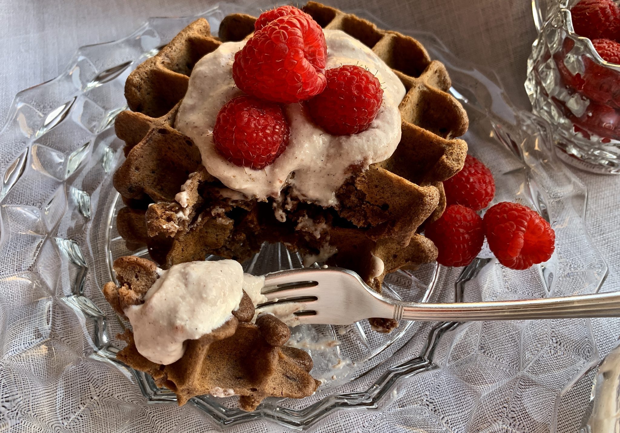 Chocolate Waffles with Whipped Raspberry Ricotta – Preserving Good Stock